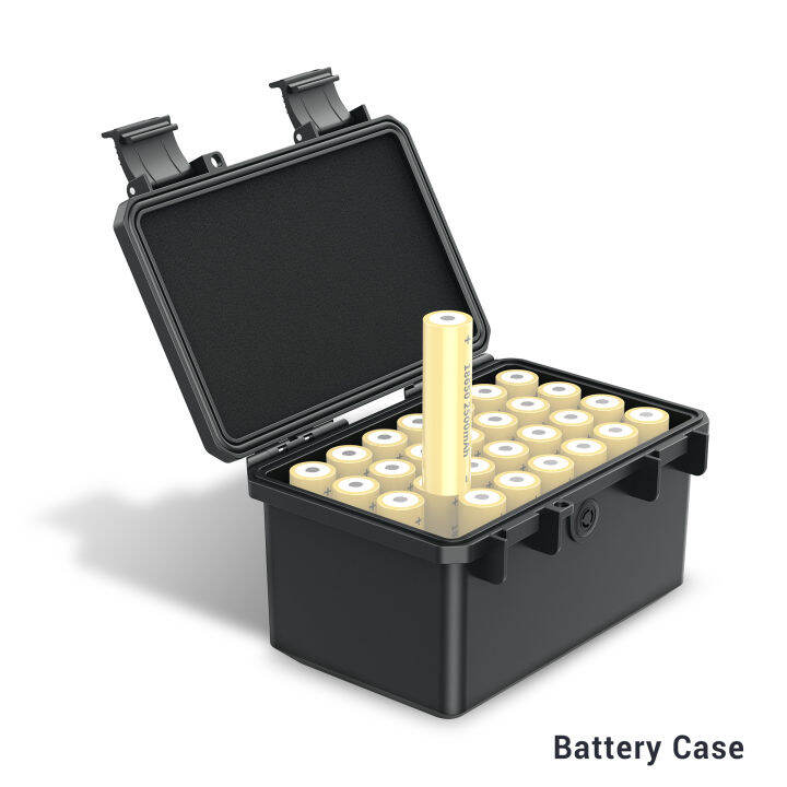 Kiwifotos 21700 Battery Case IP67 Waterproof and Dustproof 24 Vertical ...