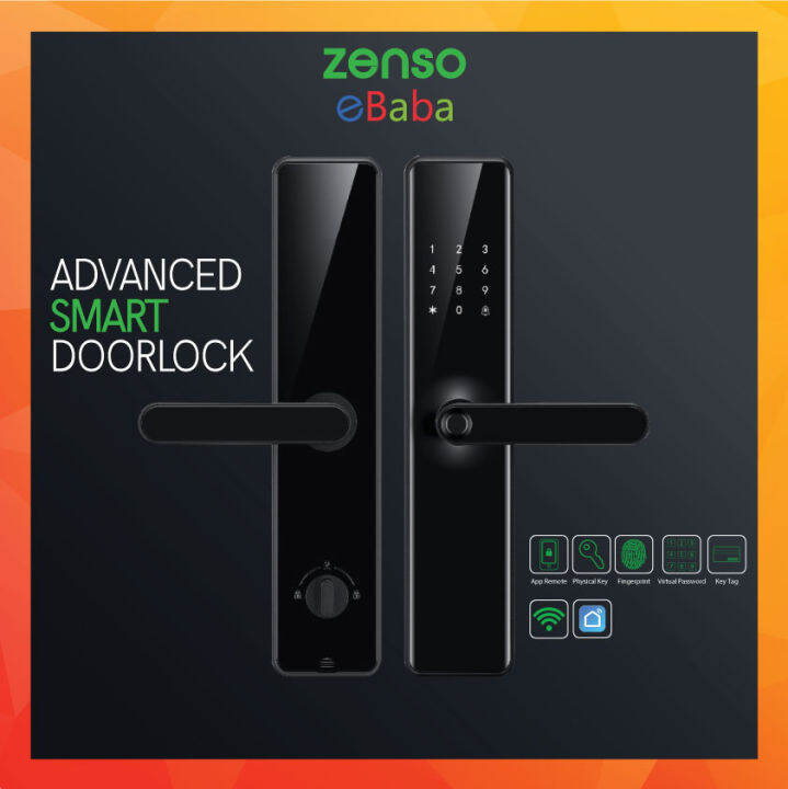 ZENSO Smart Door Lock Smart Digital Lock Password Fingerprint Key Card ...