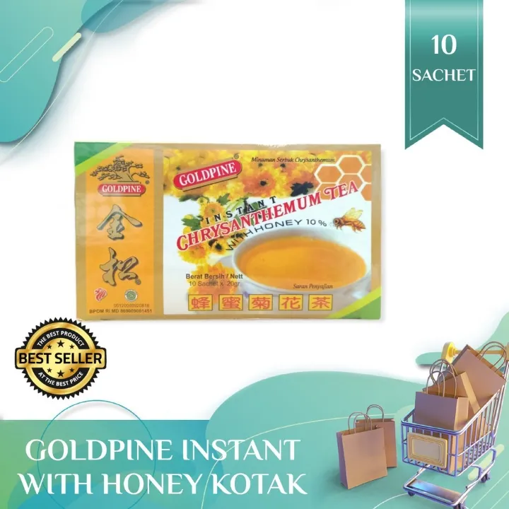 INSTANT CHRYSANTHEMUM TEA WITH HONEY GOLDPINE 10 SACHET CI HUA CING ...