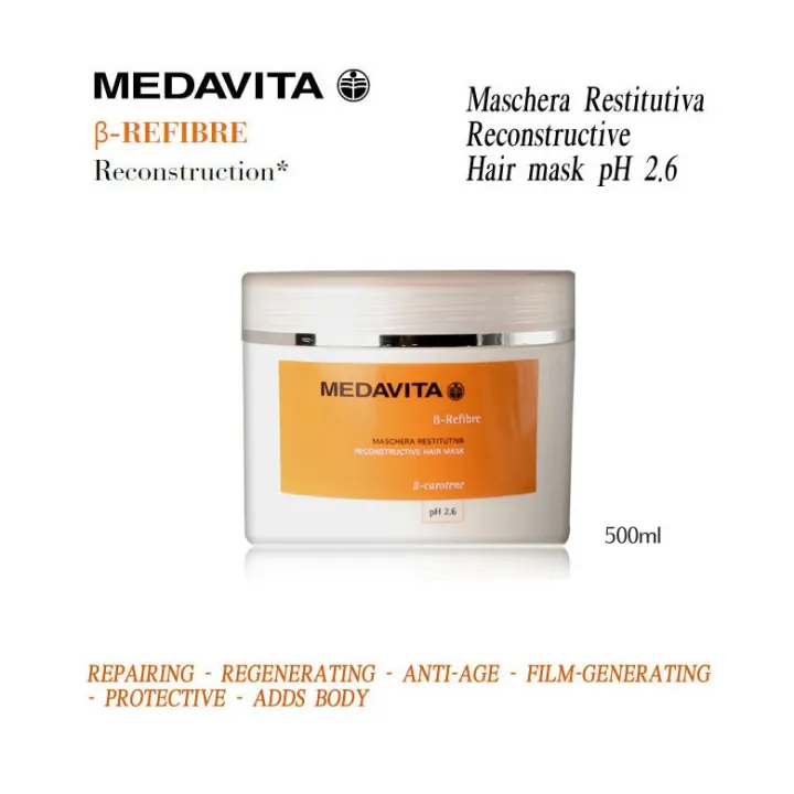 Original MEDAVITA β-Refibre Maschera Restitutiva Reconstructive Hair ...