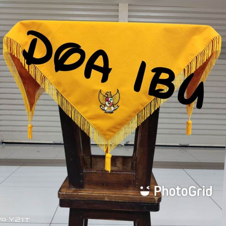 alas baki bendera alas baki upacara warna kuning | Lazada Indonesia