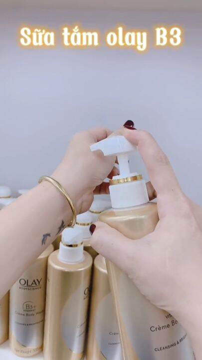 Sữa tắm trắng da dưỡng ẩm Olay Body Science B3 + Vitamin C Creme Body ...