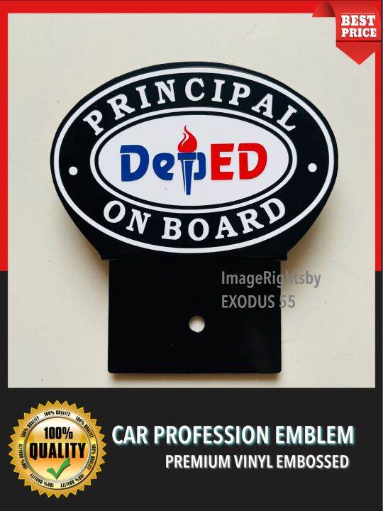 Principal Teachers DepEd Car Profession Emblem | Lazada PH