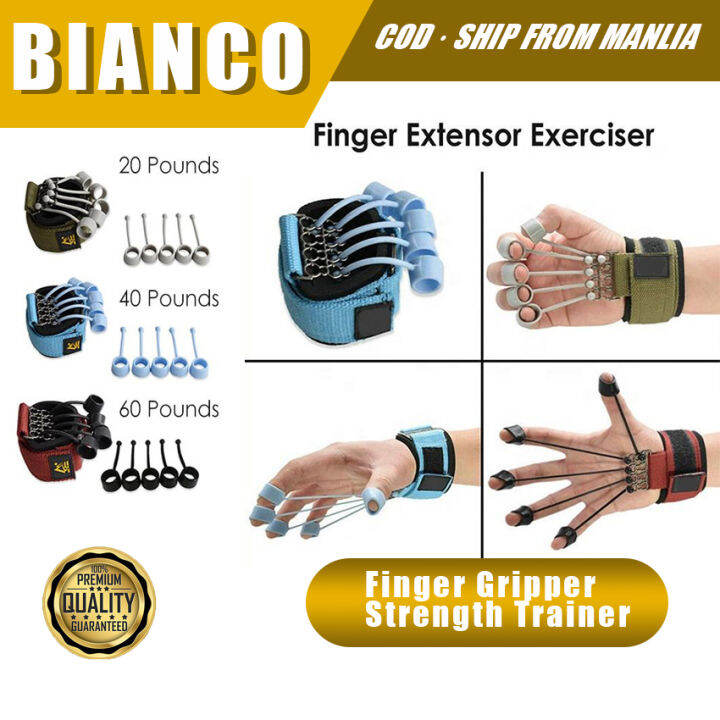 Finger Gripper Strength Flexion Trainer 20/40/60 lbs Fingers Flexion ...