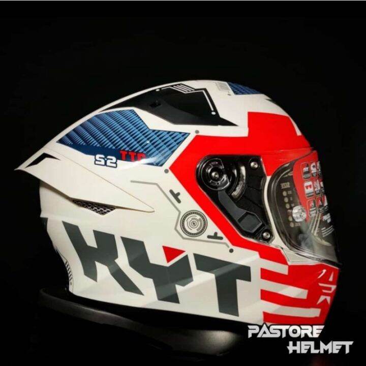 Helm KYT TT Course Fuselage Red Matt / TTC Fuselage / Motif Terbaru KYT ...