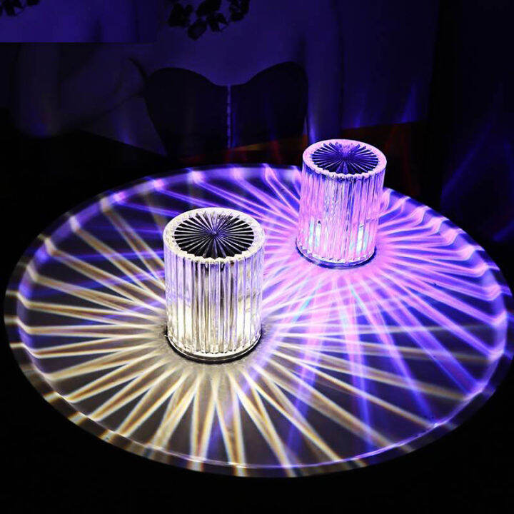 Vivalux Mini Crystal Table Lamp Portable Romantic Atmosphere Light ...