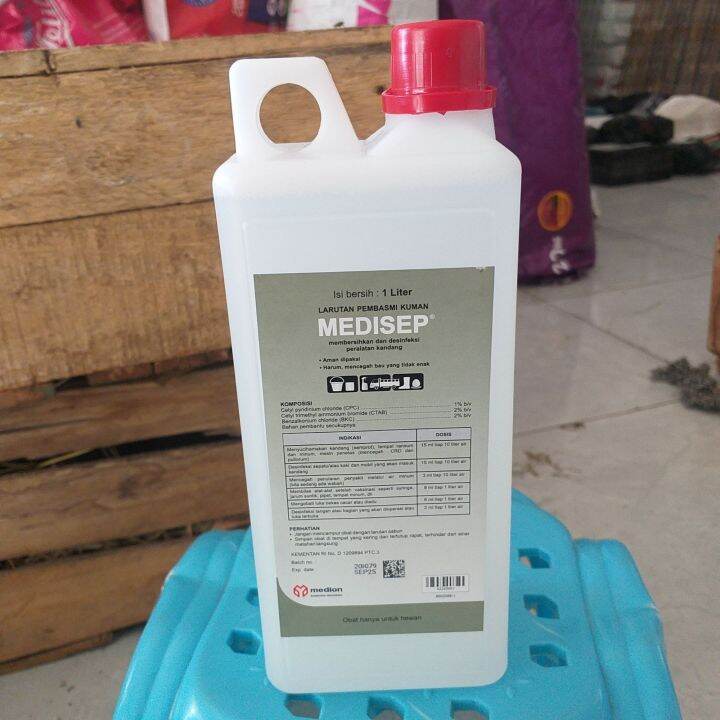 MEDISEP 1 liter membersihkan dan desinfeksi peralatan kandang | Lazada Indonesia