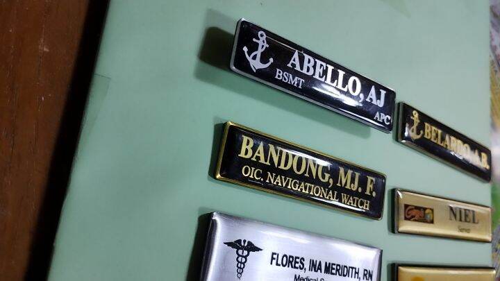 PERSONALIZED NAMEPLATE / LAMINATED WITH MAGNETIC BACKING | Lazada PH