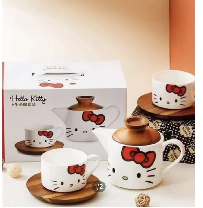 Hello!kitty teapot tea set | Lazada PH