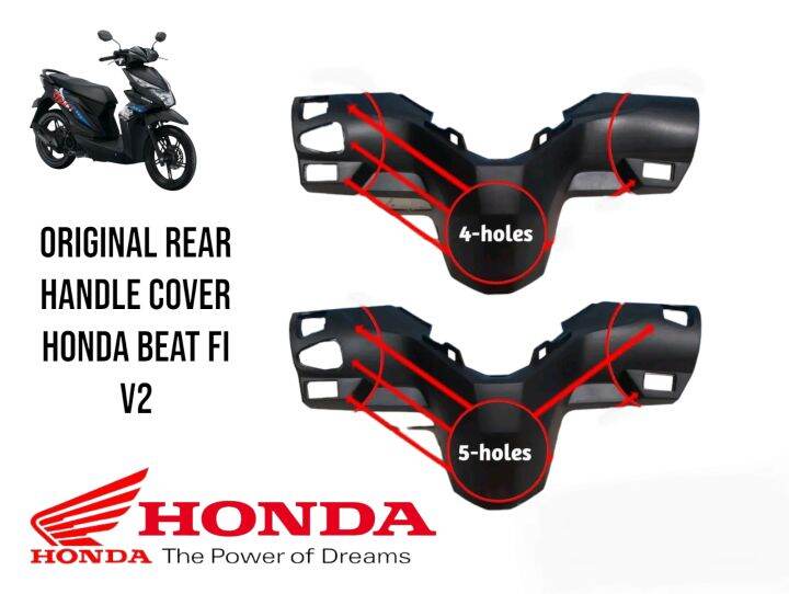 Original Rear Handle Cover/Batok Honda Beat FI V2 | Lazada PH
