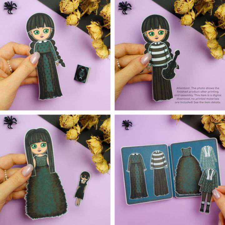 Paper Doll Gothic Doll Paper Doll Book Craft | Lazada