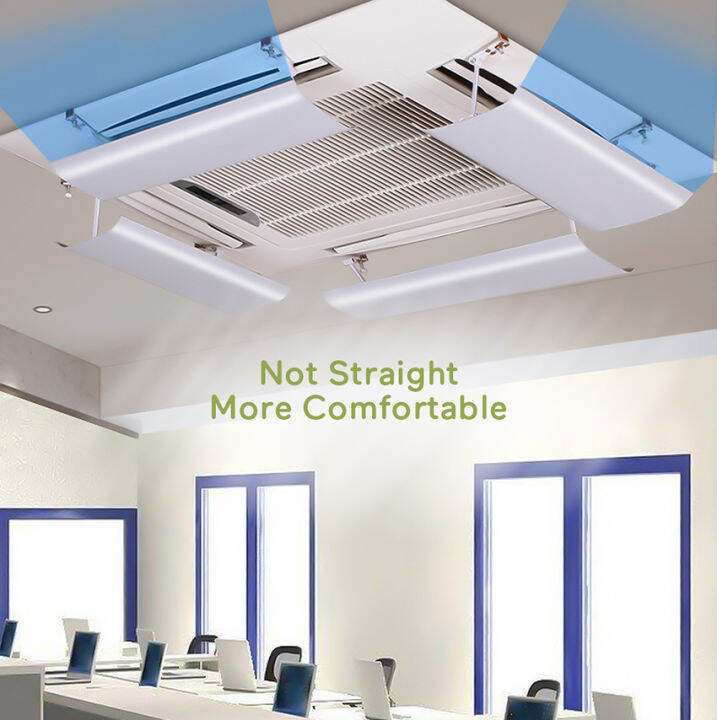 4Pcs/Set Akrilik Penutup Angin Ac Cassette Ceiling Talang Ac Cassette ...