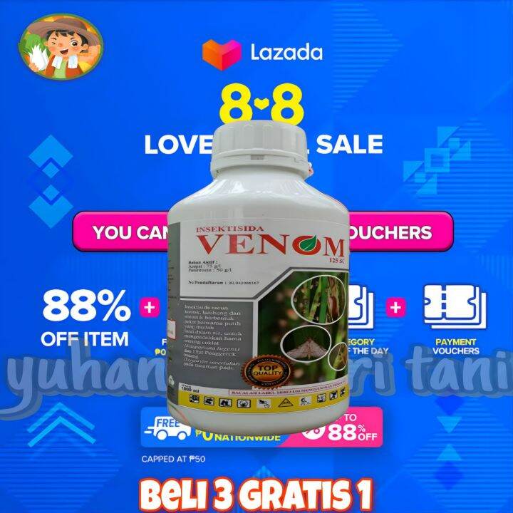 INSEKTISIDA VENOM OBAT HAMA 1Liter, OBAT HAMA SAWAH, HAMA WEREUNG ...