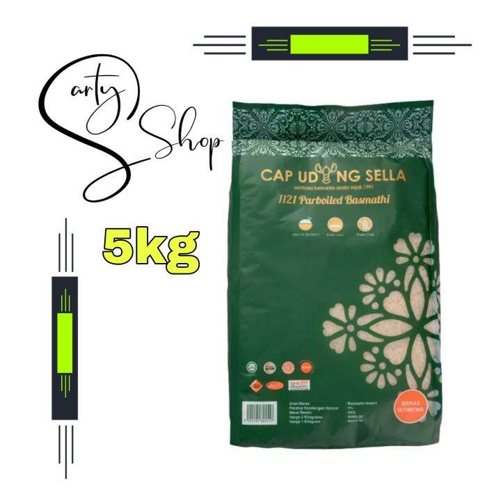 Cap udang sella 1121 Parboiled basmati rice 5kg | Lazada