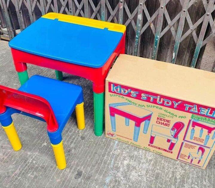 Kids Table And Chair Dimensions: Table 47x37x50 cm (LWH) Chair ...