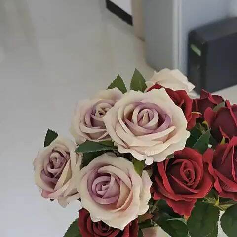 Better Home - Artificial Bunga Mawar Palsu Plastik Flower Autumn Rose Home Dekorasi EMYEE ...