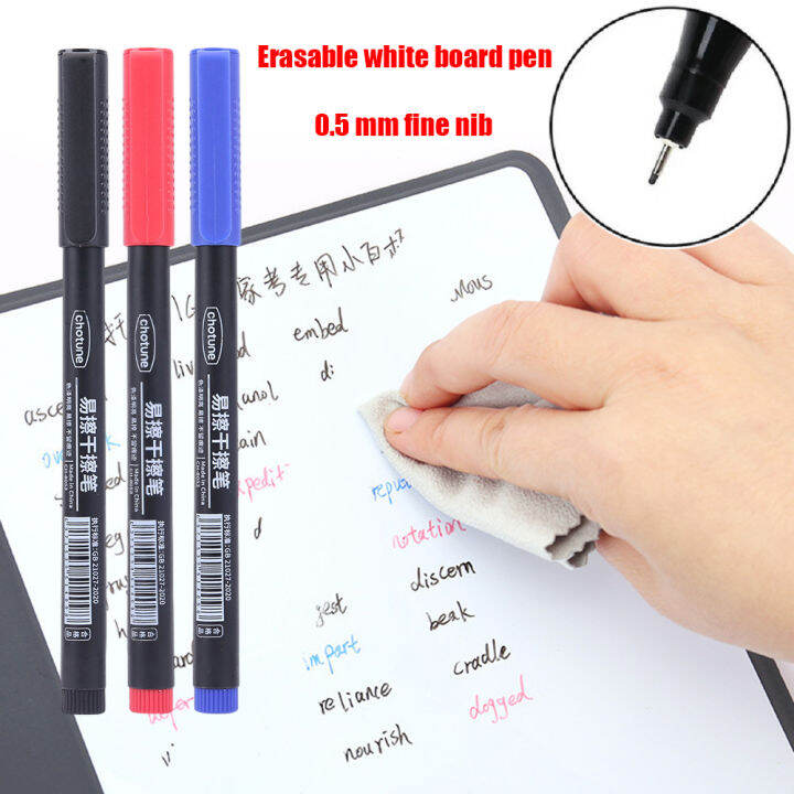 Erasable Whiteboard Marker Pen Extra Fine Tip 0.5mm Dry Erase Markers ...