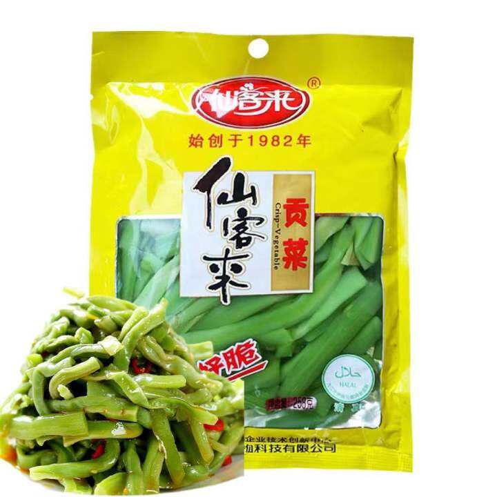 ก๊งฉ่าย กินกับชาบูหม่าล่า ผักหม้อไฟ ( 湿 贡菜 ) ขนาด 258g รสชาติหอมๆกรอบๆ ผัก ใช้สำหรับประกอบอาหาร ...