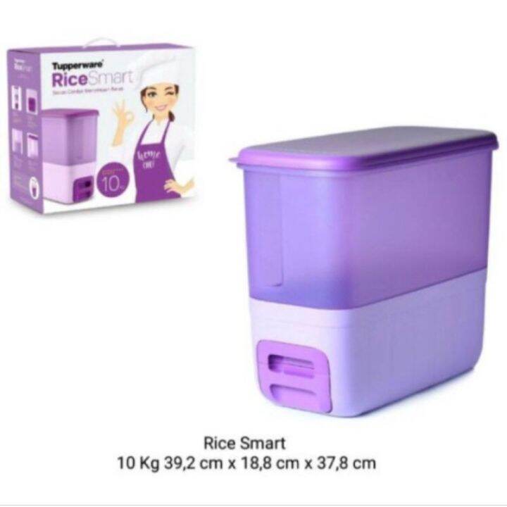 rice smart tupperware promo / tempat beras tupperware ukuran 10 liter | Lazada Indonesia