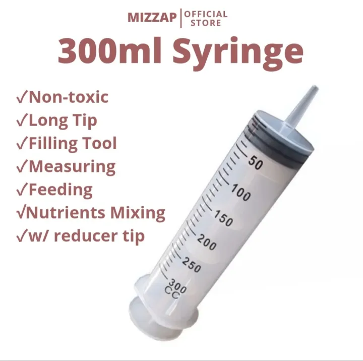 300ml Syringe Long Tip • Disposable Plastic Syringe • Pet Feeder ...