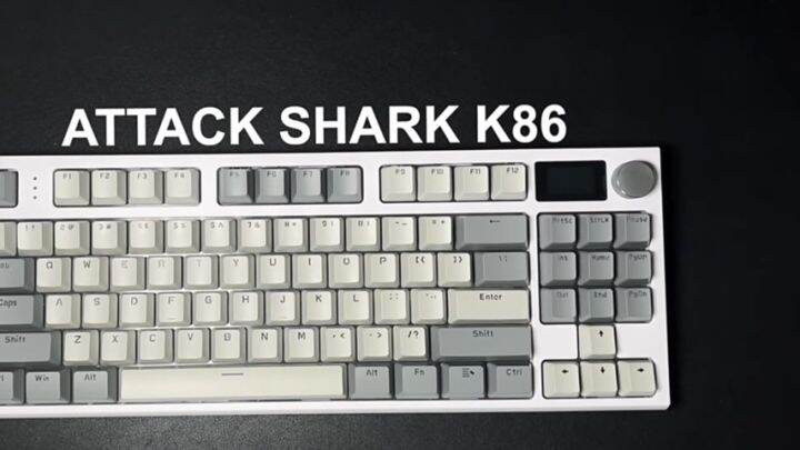 ของแท้ Attack Shark K86 คีย์บอร์ดไร้สาย Mechanical keyboard 87คีย์ แป้นพิมพ์เล่นเกม สําหรับIOS ...