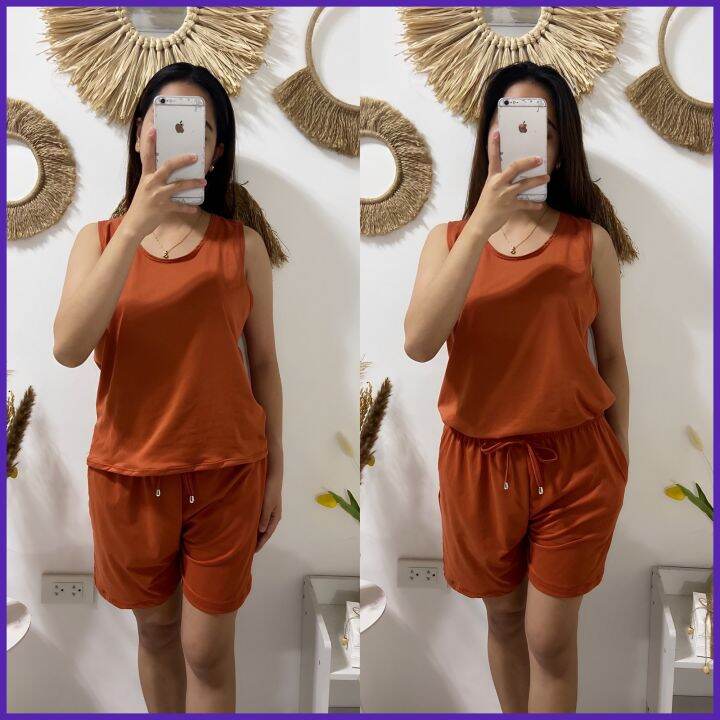 Terno Plain Sando Short for Women | Lazada PH
