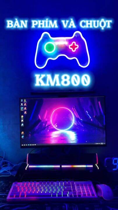 Bàn Phím Gaming Và Chuột Led Ziyou KM800 Màu Cực Đẹp Dùng Văn Phòng, Chơi Game Phím Bấm Êm ...