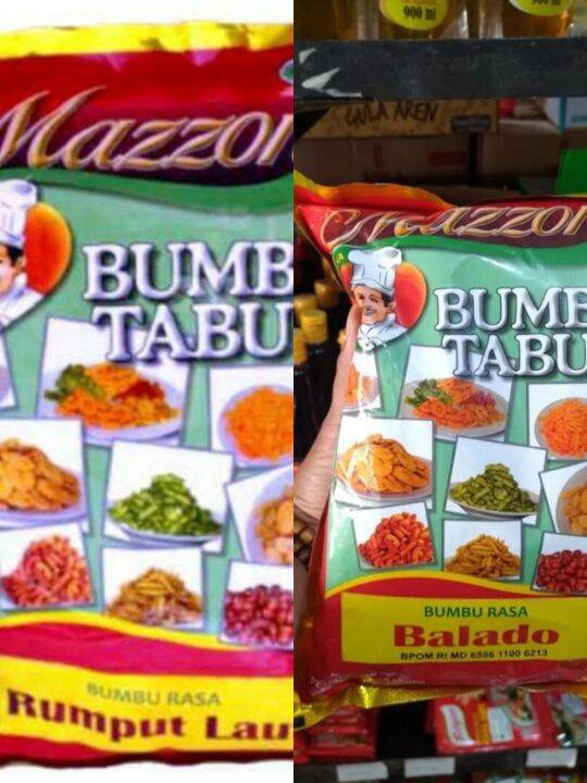 Paket bumbu mazzoni rasa balado & rumput laut ukuran 1kg | Lazada Indonesia