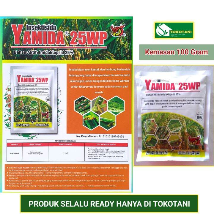 Insektisida YAMIDA 25wp kemasan 100 gram - insektisida racun kontak dan lambung | Lazada Indonesia