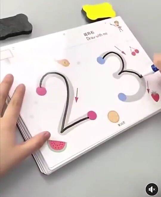 Tracing Book For Kids Training Coloring Book Erasable Writing Materials ...