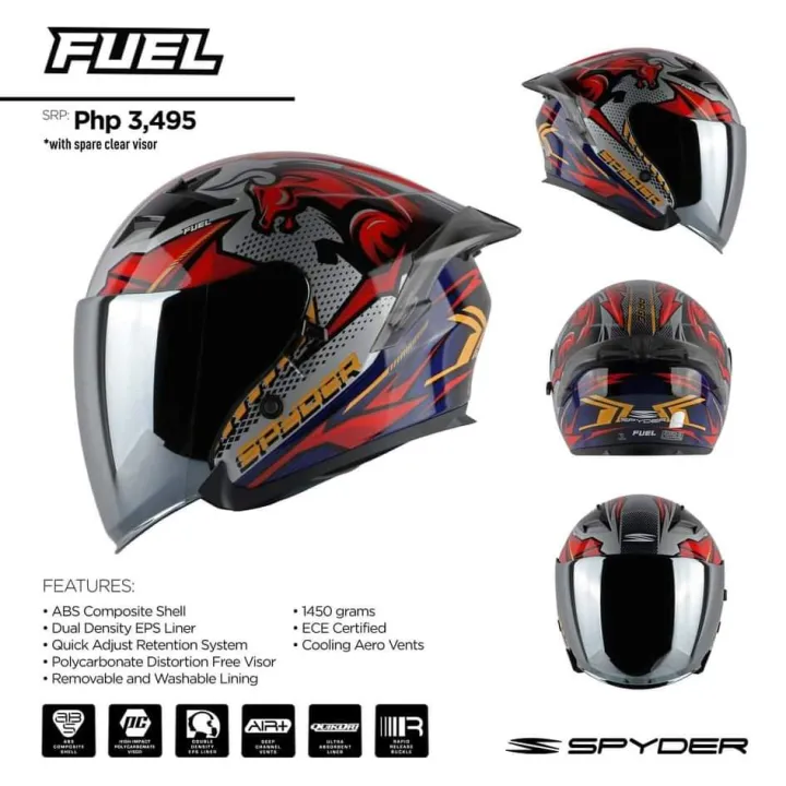 SPYDER FUEL RAGE SIL/RED | Lazada PH