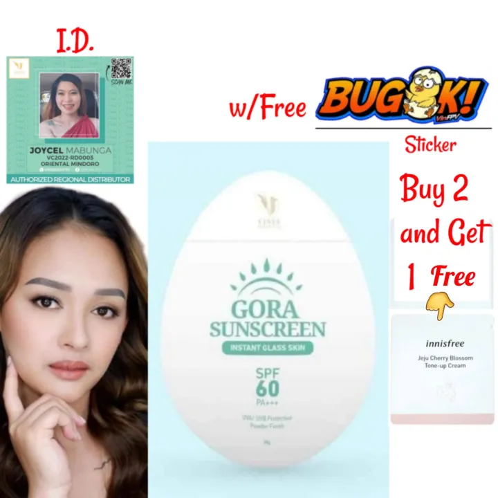 Gora Sunscreen SPF60 PA+++ w/Free BUGOK Sticker | Lazada PH