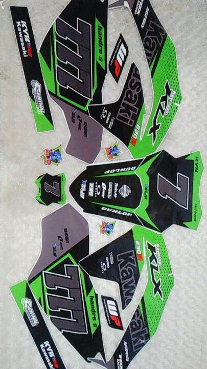 decal KLX 230 KLX 250 bisa request desain warna tulisan nomor dll ...