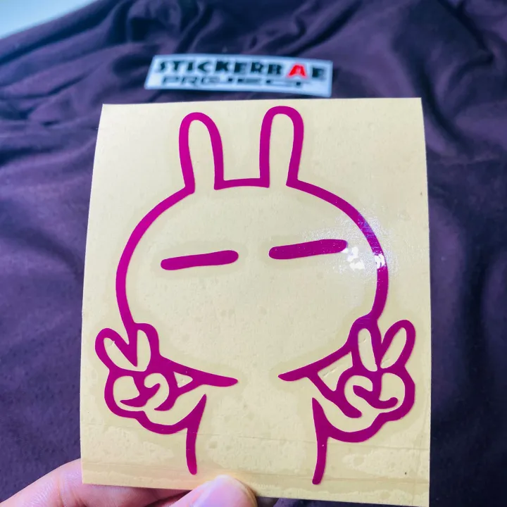 Stiker emot peace sticker buat motor helm hp dll cutting sticker ...