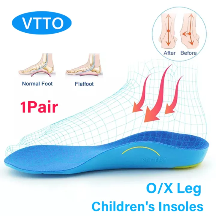 VTTO 1Pair Children's Insoles O/X Leg Foot Valgus Arch Support Orthosis ...