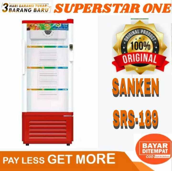 Sanken Showcase SRS-189BK 3 Rak | Lazada Indonesia