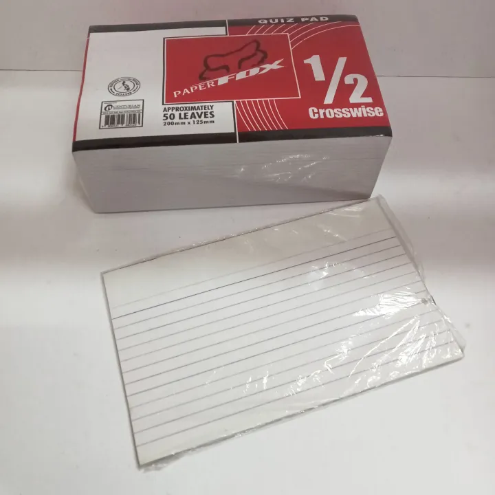 1 ream 1/2 crosswise paper (20 pad in 1 ream) 50 leaves | Lazada PH