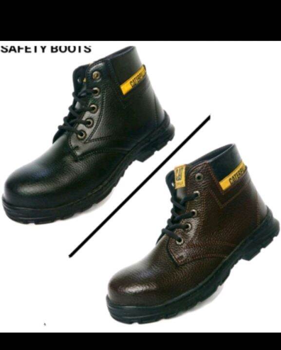 sepatu safety Caterpillar boot ujung besi | Lazada Indonesia