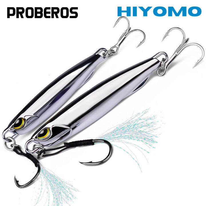 PROBEROS 1PCS Fast Cast Jig Lure 15g 20g 30g 40g Light Metal Jigging Fishing Lures Long Casting ...