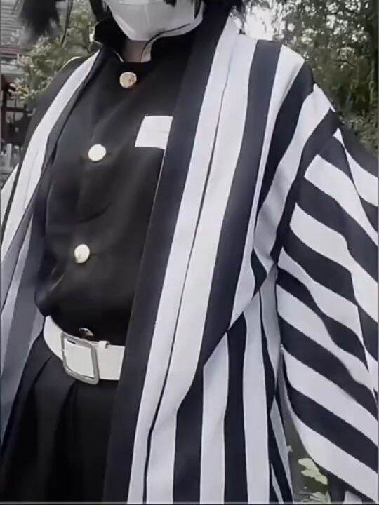 Obanai Costume Anime Demon Slayer Cosplay Tanjirou Kimetsu No Yaiba ...