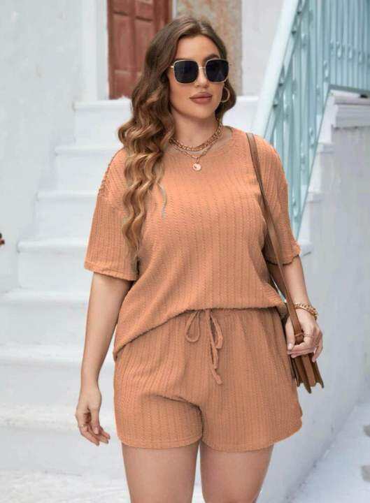 Lynette Plussize Coordinates braided knitted freesize fit up to xxl ...