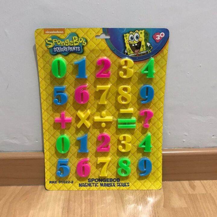 Mainan Set Edukasi Angka Magnetik Spongebob Anak Murah dan Lucu ...