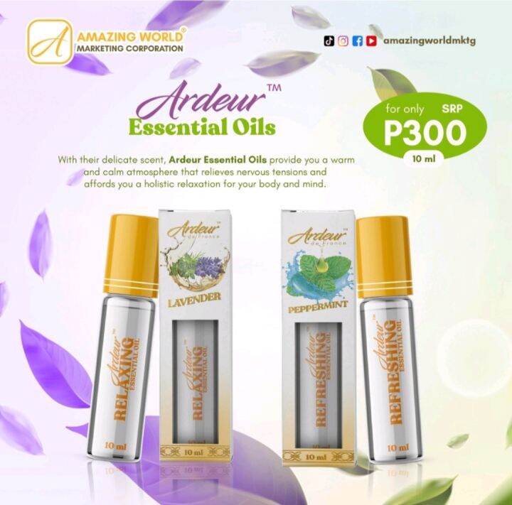 (On Hand) Authentic Ardeur Essential Oil 60ml Rollerball | Lazada PH