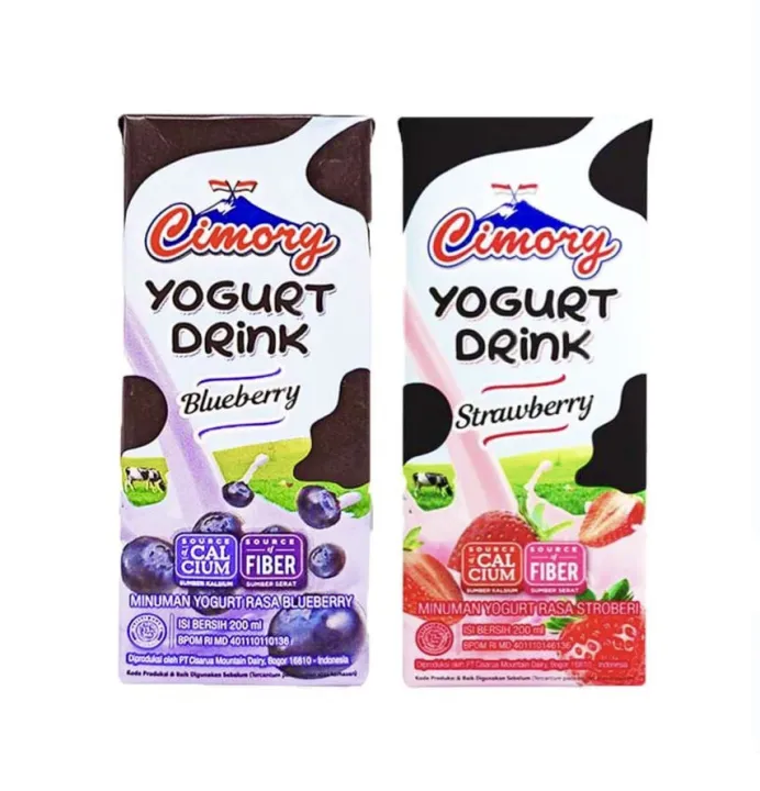 Cimory Yogurt Drink Kotak 2 Varian Rasa Strawberry dan Rasa Blueberry 200ml | Lazada Indonesia