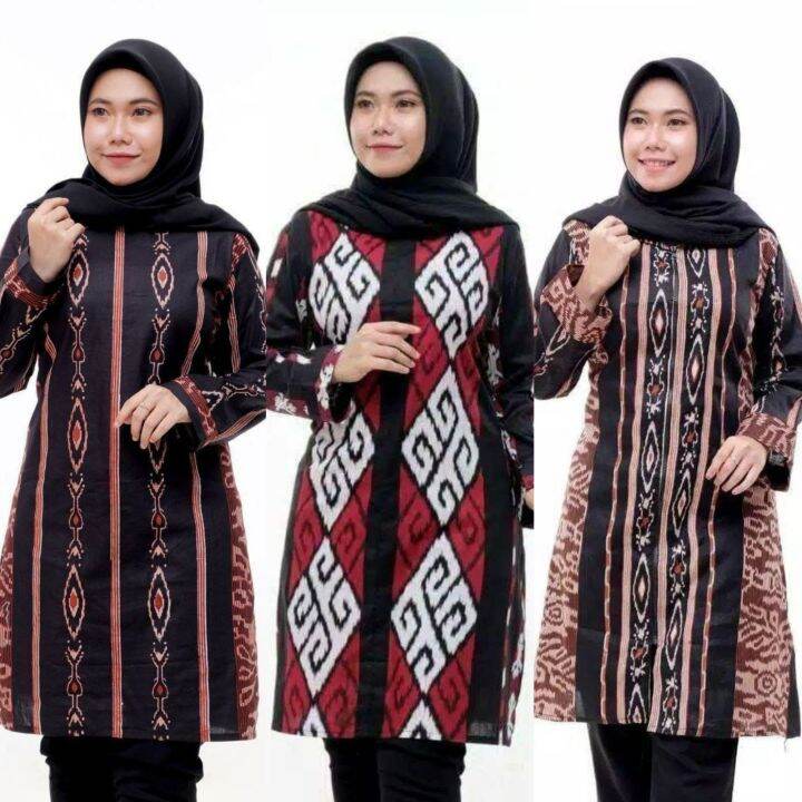 Baju Batik Tunik Songket Terbaru Motif Toraja Realpict / Couple bapak ...