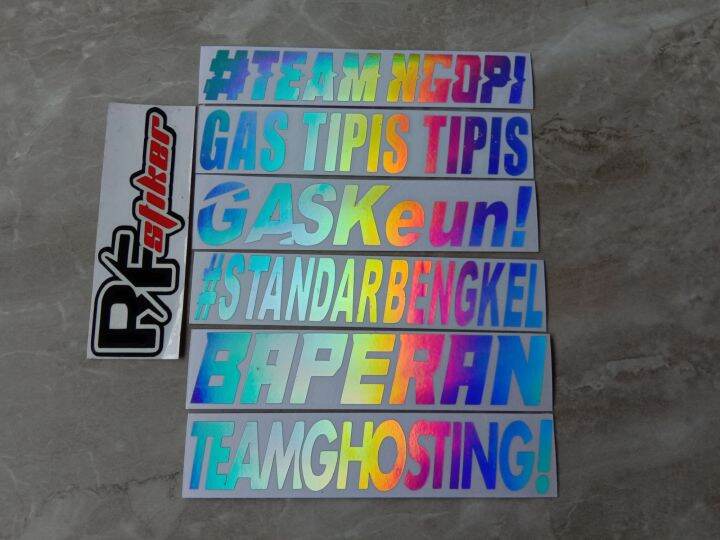 Sticker viral stiker motor kata kata unik dan lucu murah | Lazada Indonesia