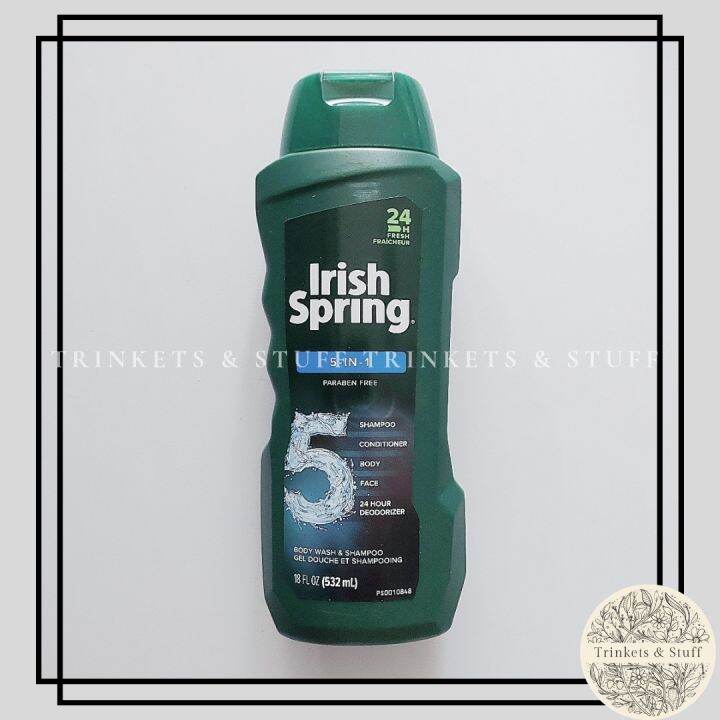 Irish Spring 5-in-1 Body Wash and Shampoo 532ml | Lazada PH