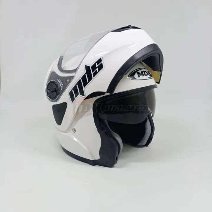 HELM MDS MODULAR PUTIH ORIGINAL | Lazada Indonesia