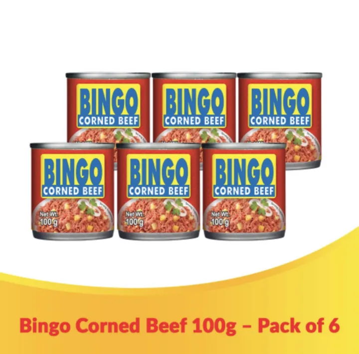 BINGO Corned Beef 100g - Set of 6 | Lazada PH