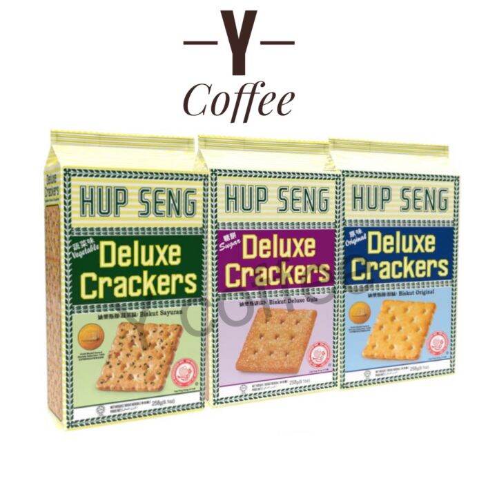 Hup Seng Deluxe Crackers Original/Vegetables/Sugar Flavour | Lazada